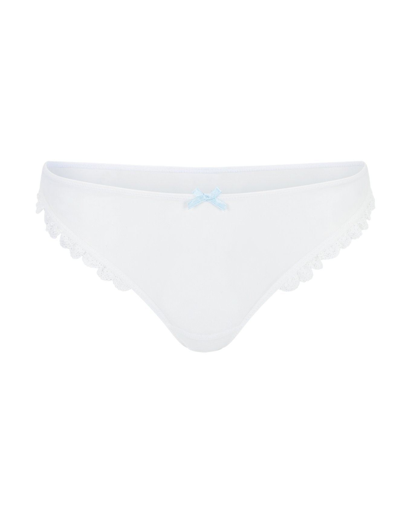 Bridal Veil Panty Tanga Plus Blanco Adore Me